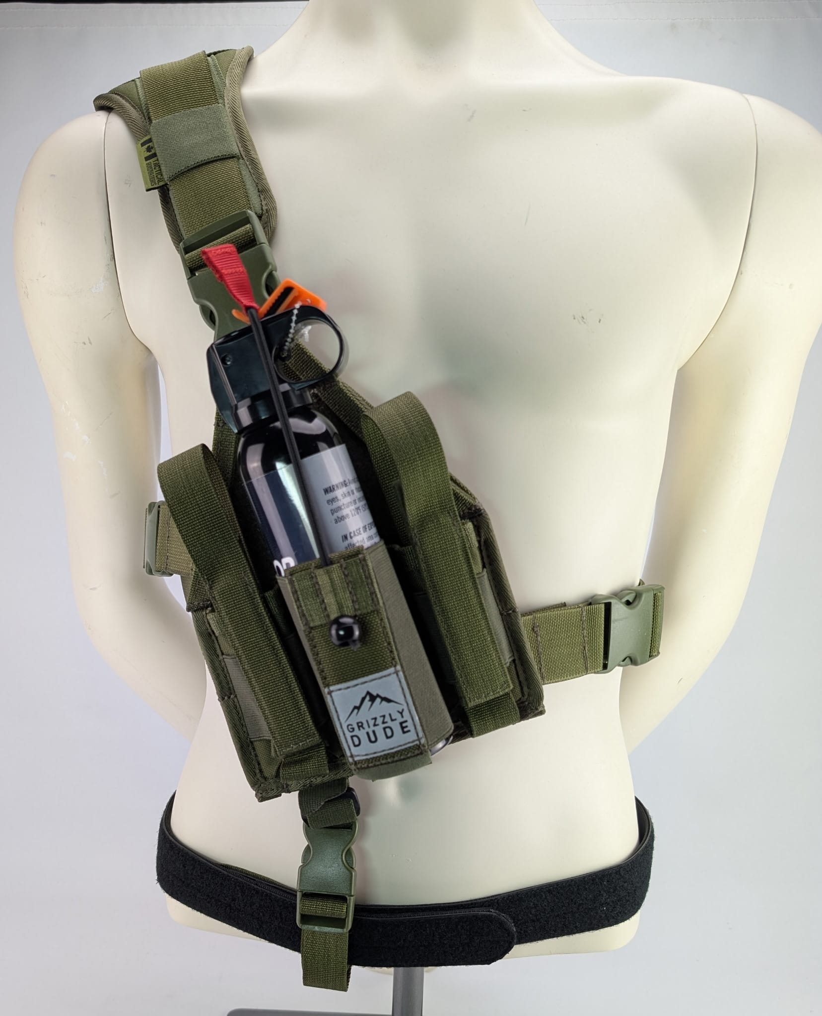 Grizzly Dude Bear Spray Holster – 2-Pocket Models